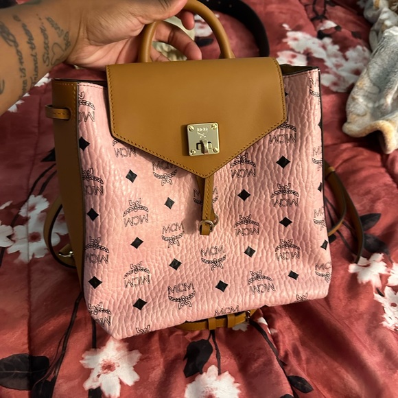 MCM | Bags | Mcm Pink Back Pack | Poshmark